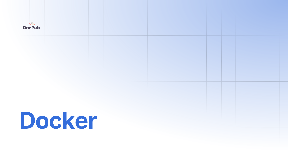 Docker | onepub.dev Docker | onepub.dev