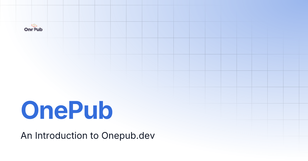 OnePub | onepub.dev